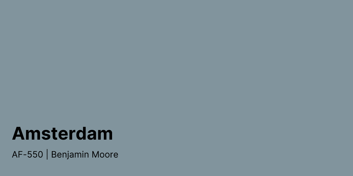Benjamin Moore Amsterdam AF-550 Paint Color | PaintPlan