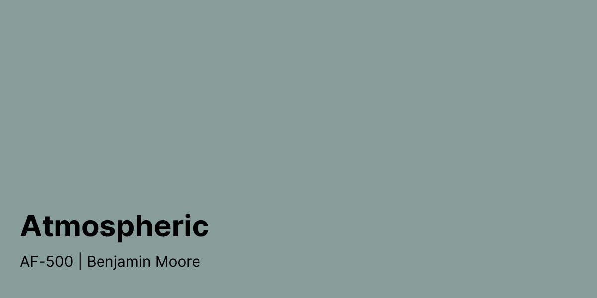 Benjamin Moore Atmospheric AF-500 Paint Color | PaintPlan