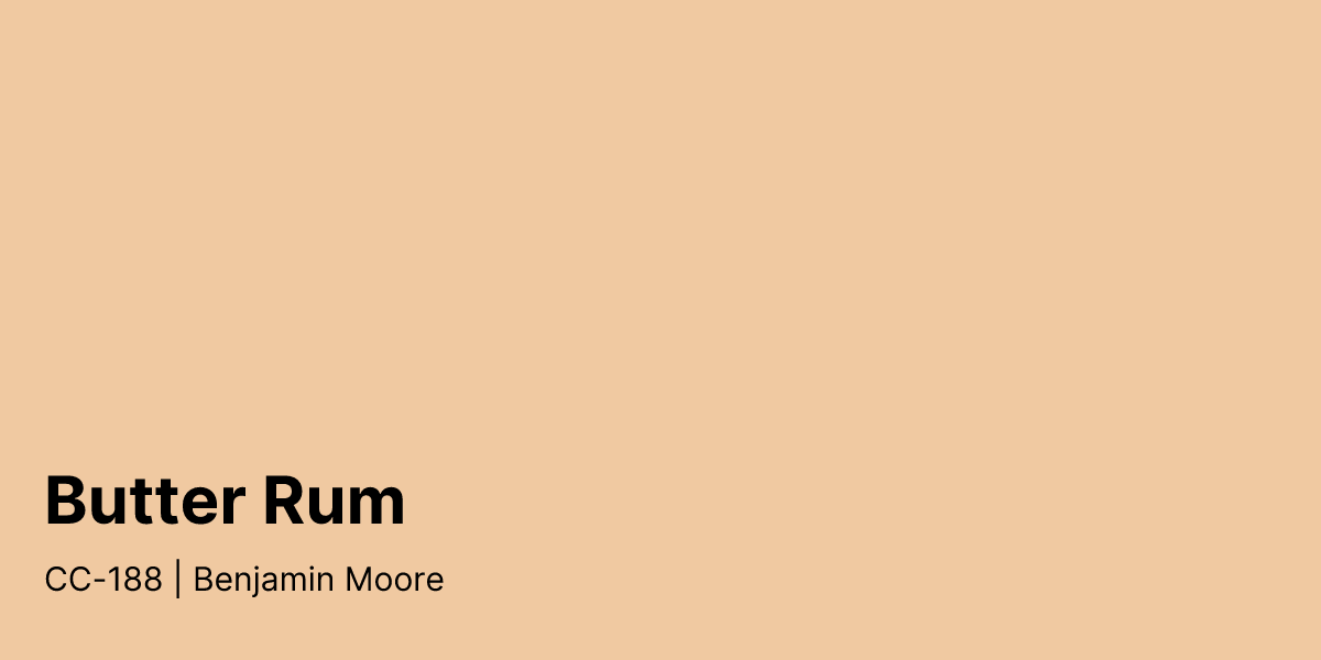 Benjamin Moore Butter Rum CC-188 Paint Color | PaintPlan