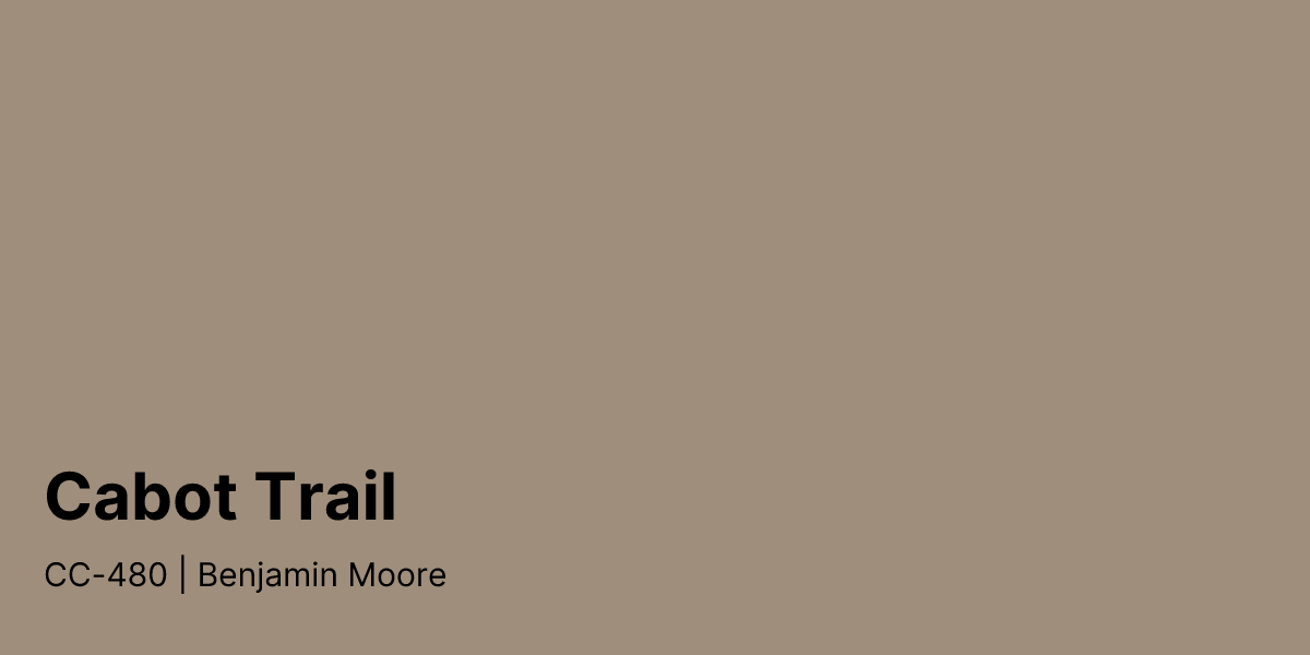 Benjamin Moore Cabot Trail CC-480 Paint Color | PaintPlan