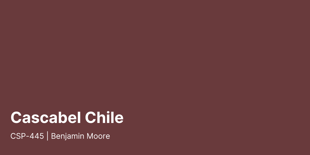 Benjamin Moore Cascabel Chile CSP-445 Paint Color | PaintPlan