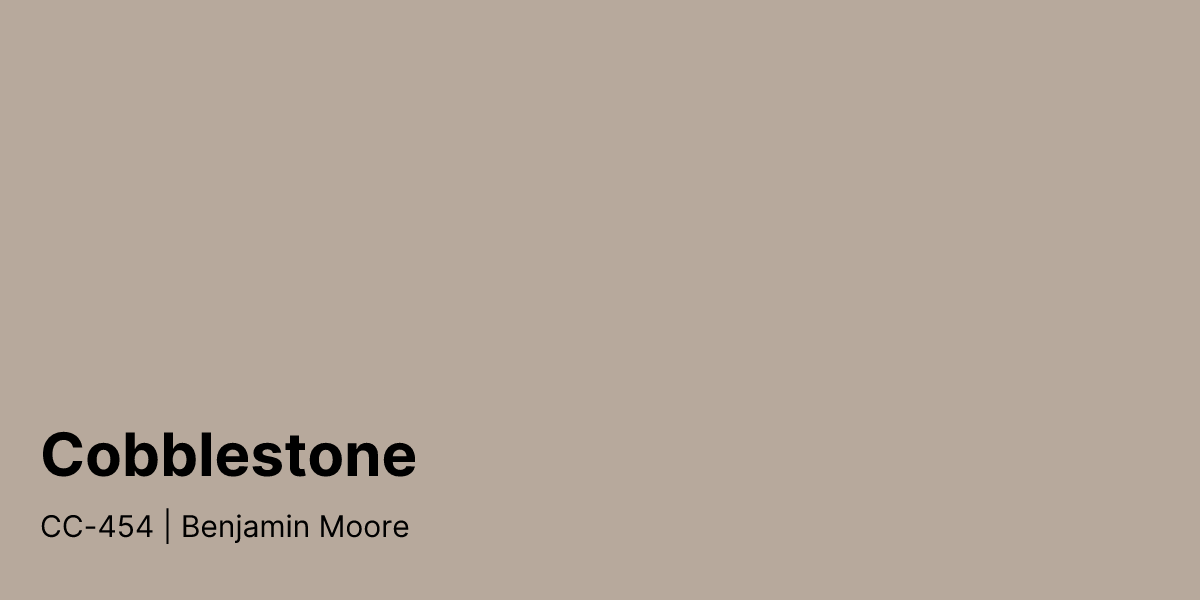 Benjamin Moore Cobblestone CC-454 Paint Color | PaintPlan