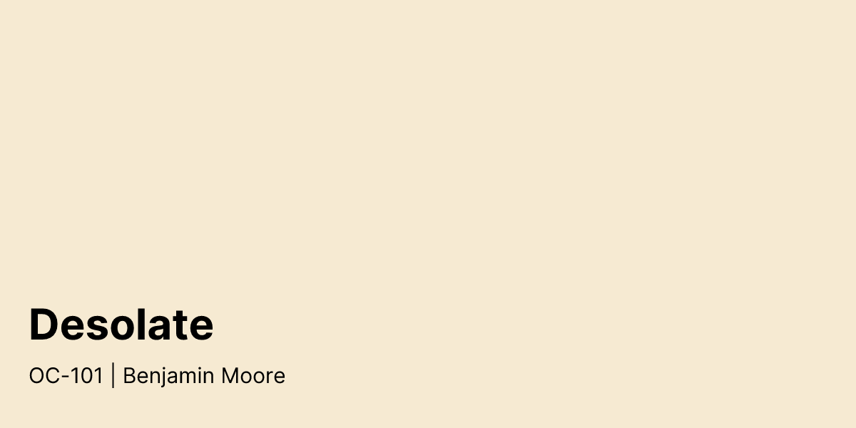 Benjamin Moore Desolate OC-101 Paint Color | PaintPlan
