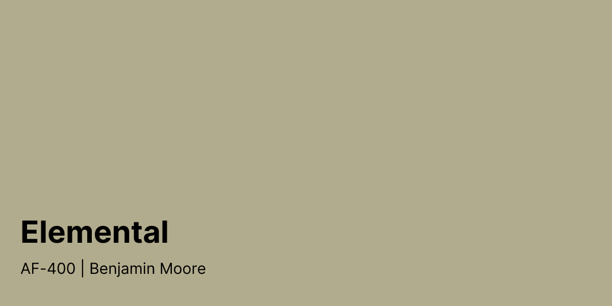 Benjamin Moore Elemental AF-400 Paint Color | PaintPlan