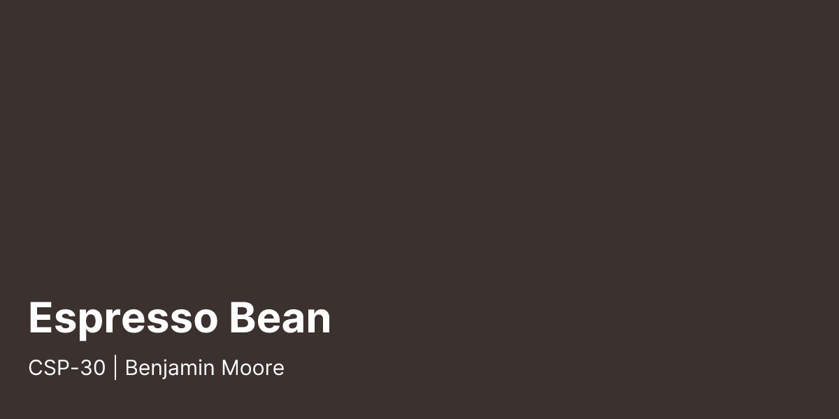 Benjamin Moore Espresso Bean CSP-30 Paint Color | PaintPlan
