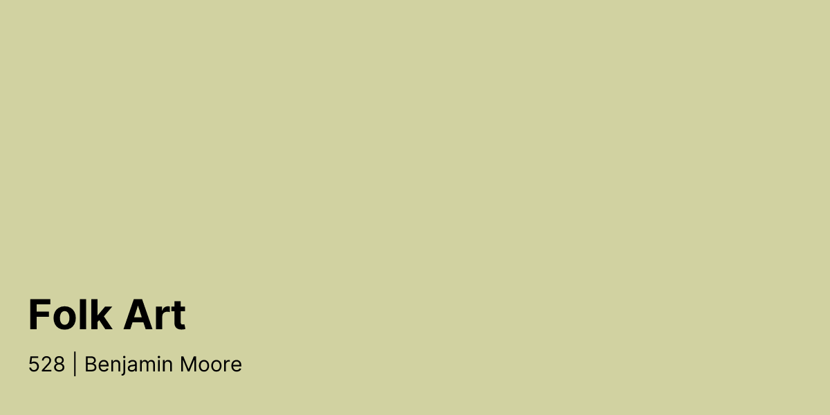 Benjamin Moore Folk Art 528 Paint Color | PaintPlan