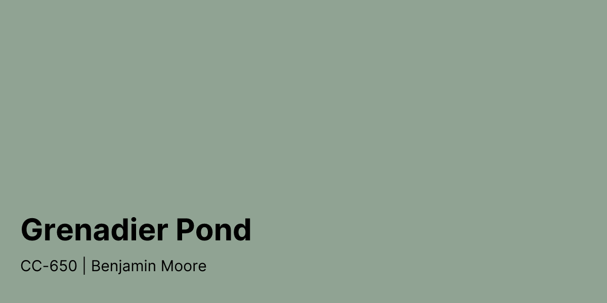 Benjamin Moore Grenadier Pond CC-650 Paint Color | PaintPlan