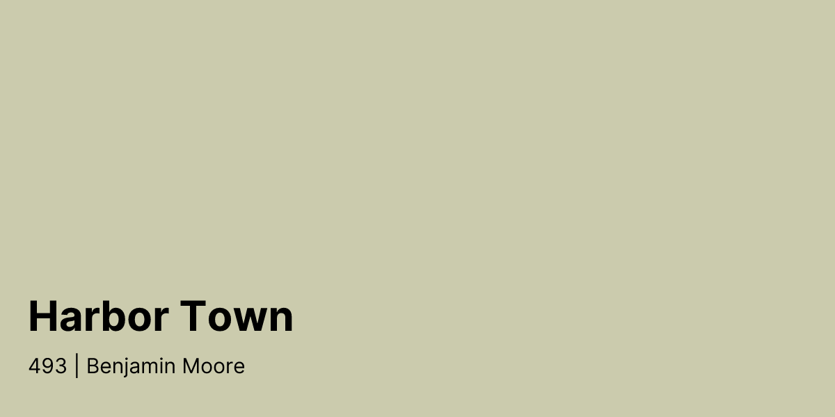 Benjamin Moore Harbor Town 493 Paint Color | PaintPlan