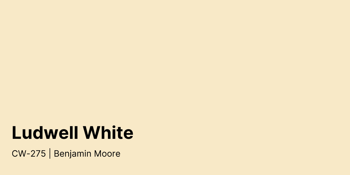 Benjamin Moore Ludwell White CW-275 Paint Color | PaintPlan