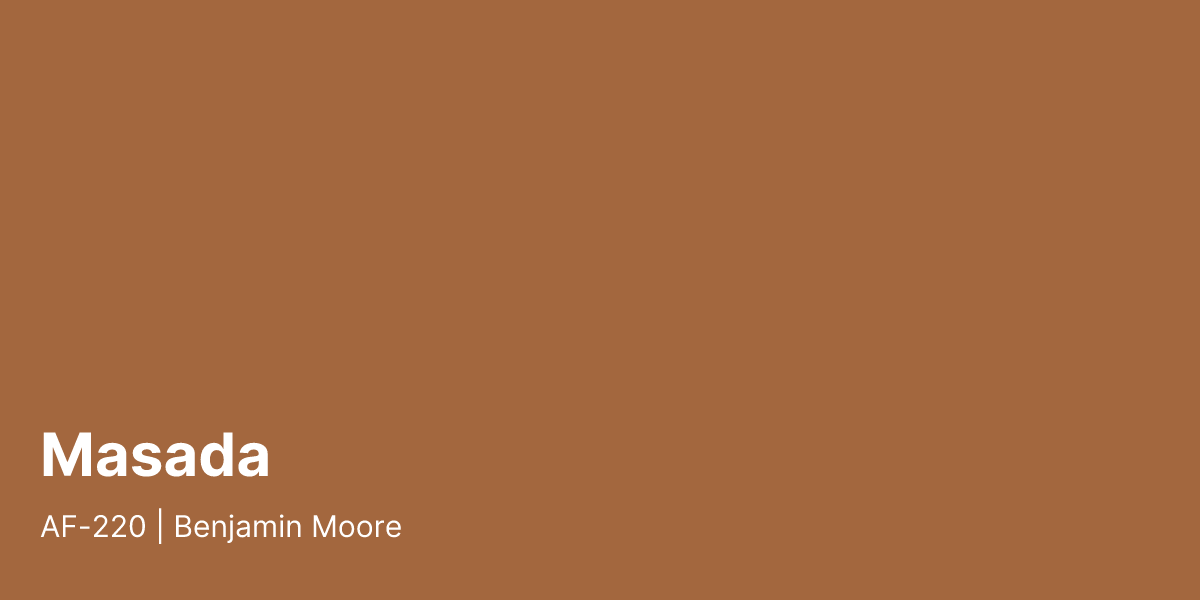 Benjamin Moore Masada AF-220 Paint Color | PaintPlan