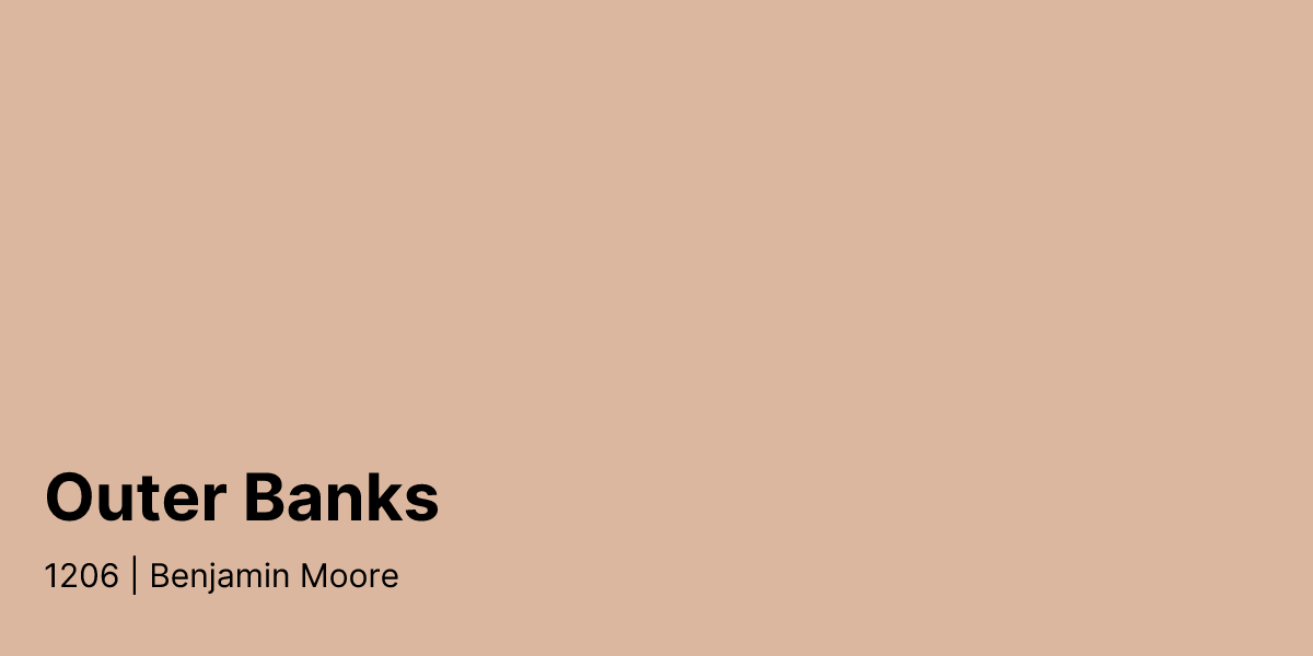 Benjamin Moore Outer Banks 1206 Paint Color | PaintPlan
