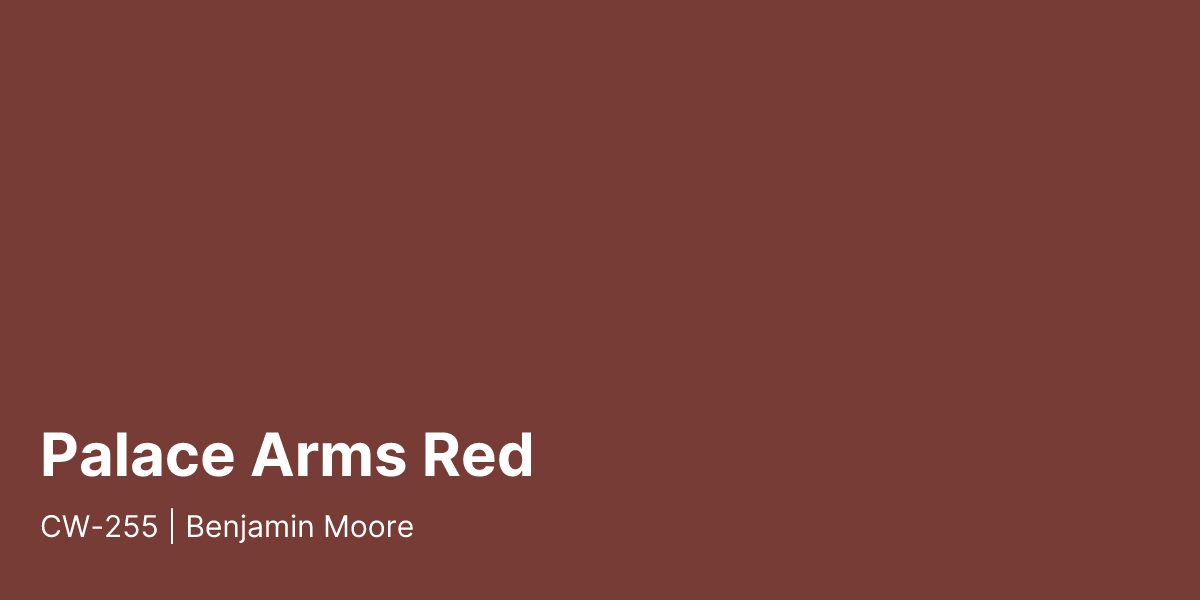 Benjamin Moore Palace Arms Red CW-255 Paint Color | PaintPlan