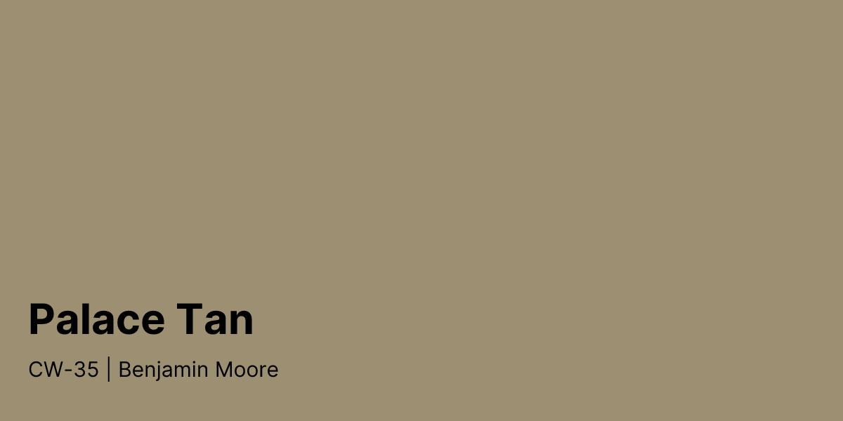 Benjamin Moore Palace Tan CW-35 Paint Color | PaintPlan