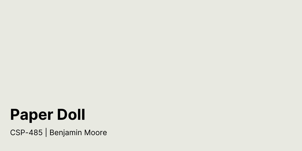 Benjamin Moore Paper Doll CSP-485 Paint Color | PaintPlan