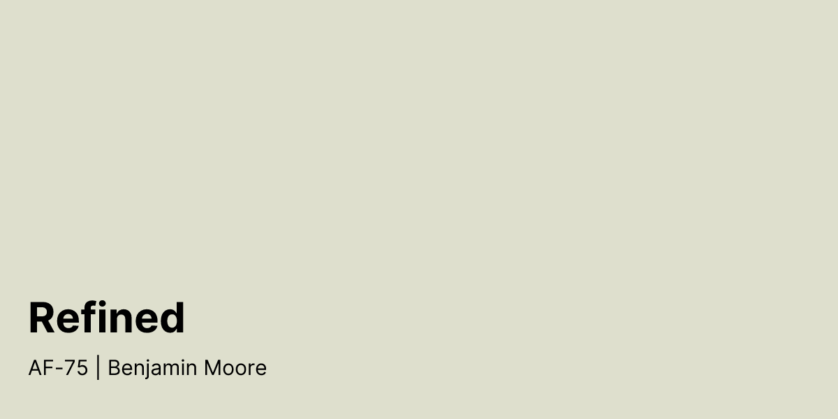 Benjamin Moore Refined AF-75 Paint Color | PaintPlan