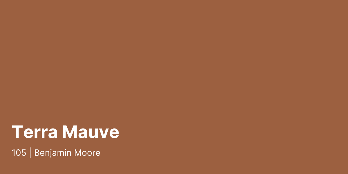 Benjamin Moore Terra Mauve 105 Paint Color | PaintPlan