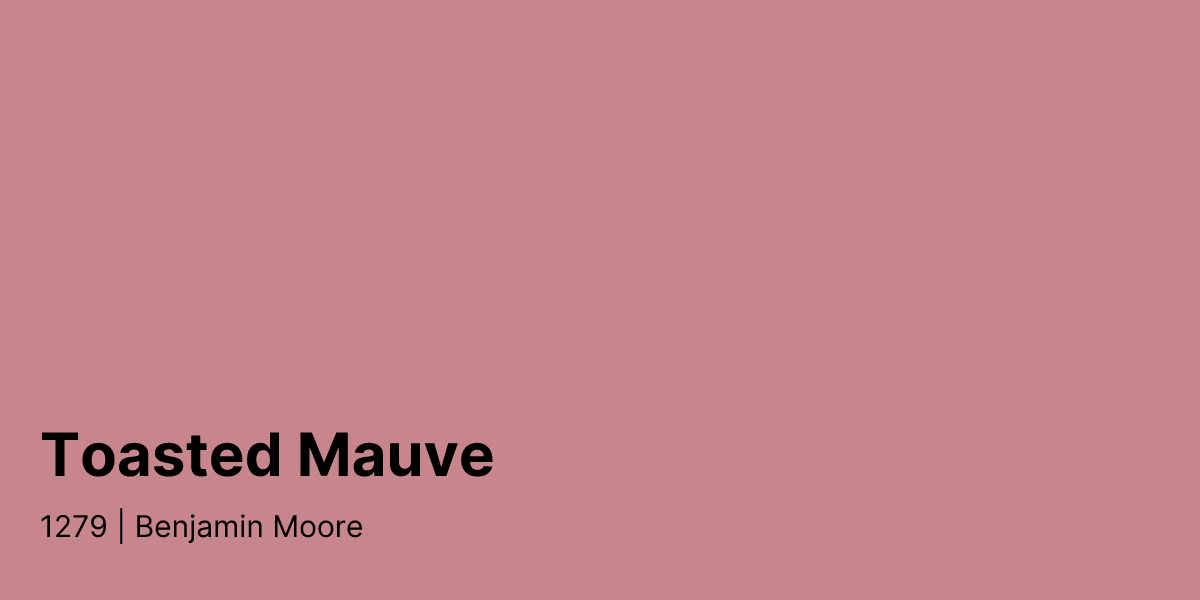 Benjamin Moore Toasted Mauve 1279 Paint Color | PaintPlan