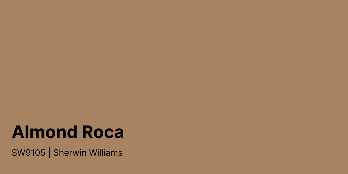 Sherwin Williams Almond Roca SW9105 Paint Color | PaintPlan