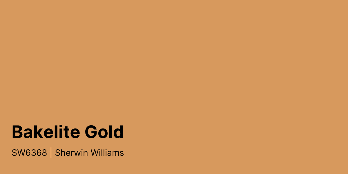 Sherwin Williams Bakelite Gold SW6368 Paint Color | PaintPlan