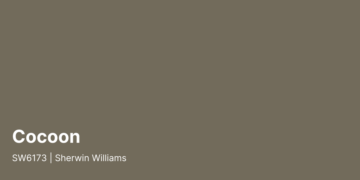 Sherwin Williams Cocoon SW6173 Paint Color | PaintPlan