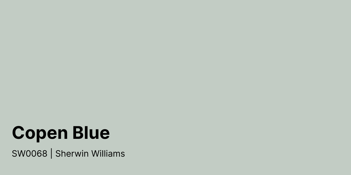 Sherwin Williams Copen Blue SW0068 Paint Color | PaintPlan