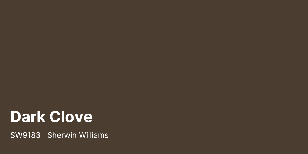Sherwin Williams Dark Clove SW9183 Paint Color | PaintPlan