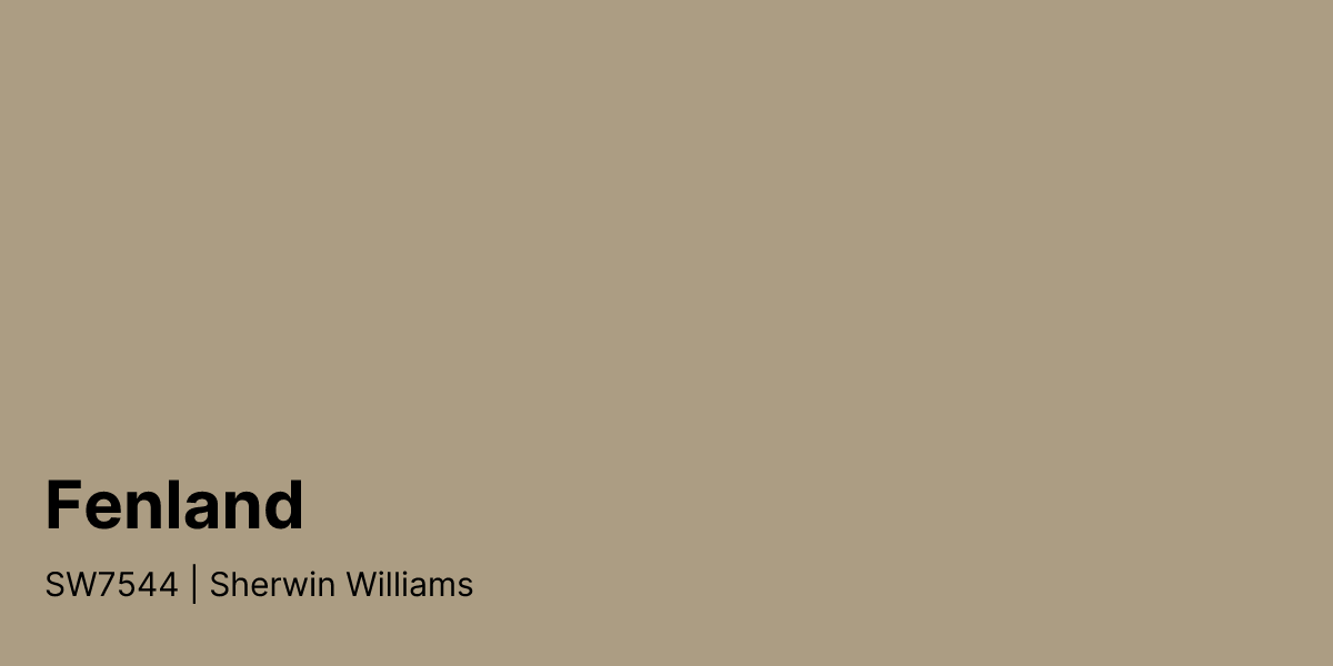 Sherwin Williams Fenland SW7544 Paint Color | PaintPlan