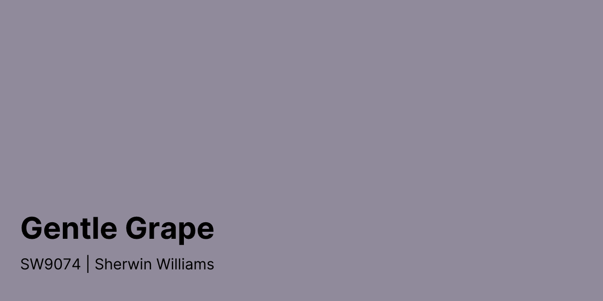 Sherwin Williams Gentle Grape SW9074 Paint Color | PaintPlan
