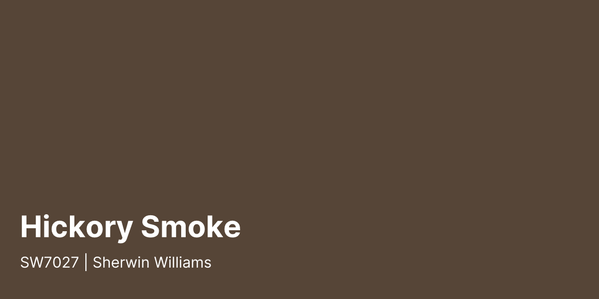 Sherwin Williams Hickory Smoke SW7027 Paint Color | PaintPlan