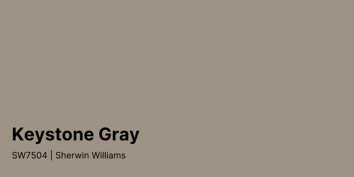Sherwin Williams Keystone Gray SW7504 Paint Color | PaintPlan