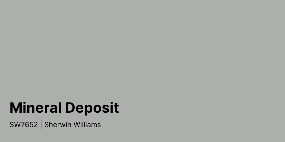 Sherwin Williams Mineral Deposit SW7652 Paint Color | PaintPlan