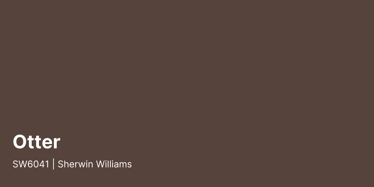 Sherwin Williams Otter SW6041 Paint Color | PaintPlan