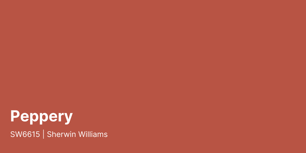 Sherwin Williams Peppery SW6615 Paint Color | PaintPlan