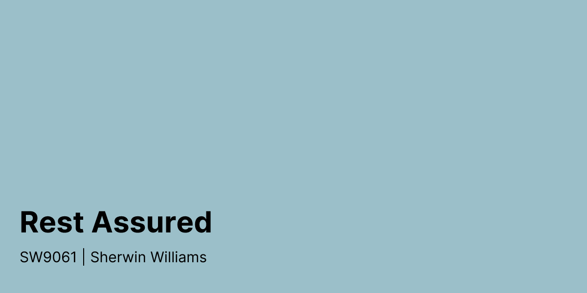 Sherwin Williams Rest Assured SW9061 Paint Color | PaintPlan