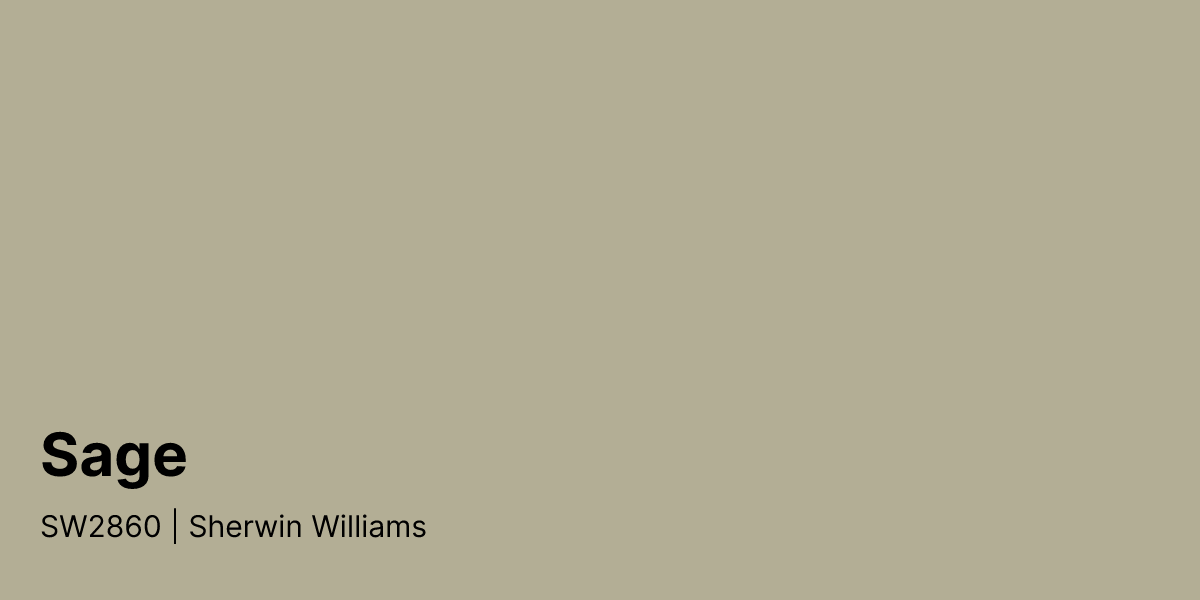 Sherwin Williams Sage SW2860 Paint Color | PaintPlan