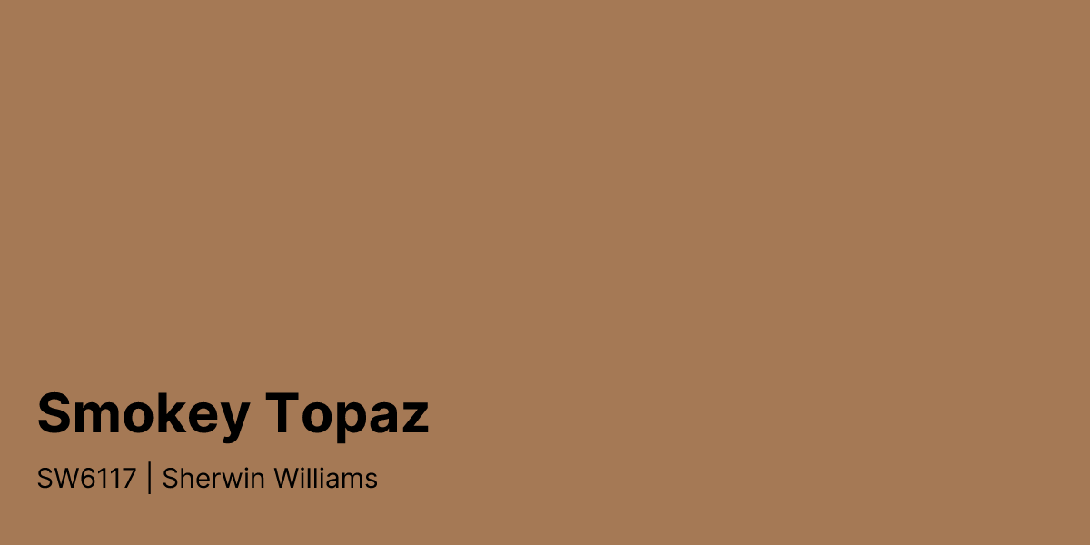 Sherwin Williams Smokey Topaz SW6117 Paint Color | PaintPlan