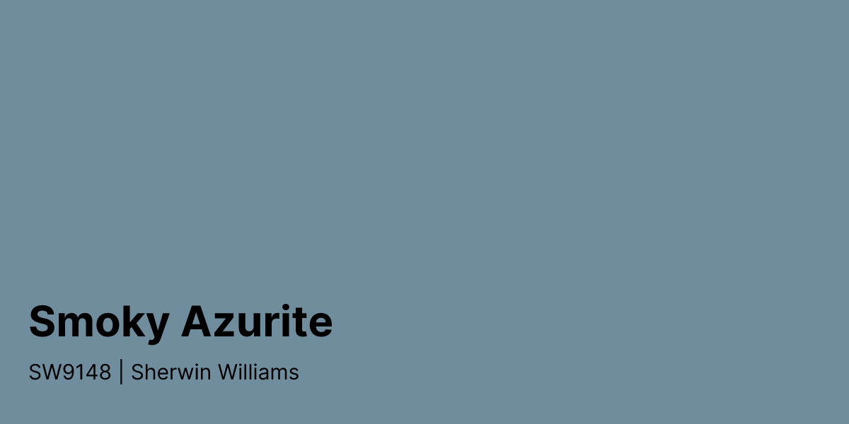 Sherwin Williams Smoky Azurite SW9148 Paint Color | PaintPlan