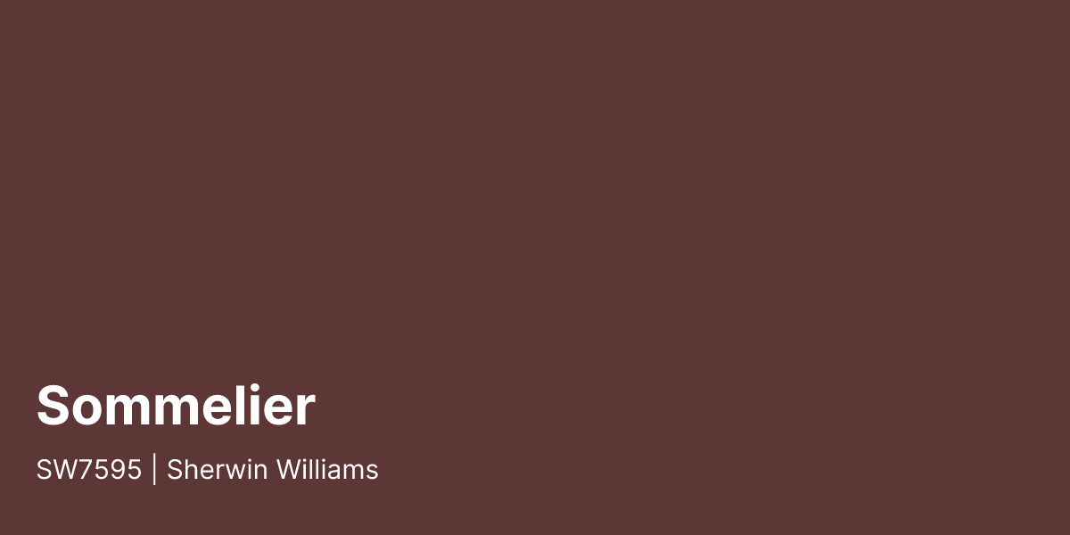 Sherwin Williams Sommelier SW7595 Paint Color | PaintPlan