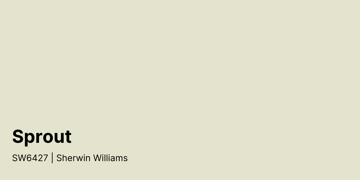Sherwin Williams Sprout SW6427 Paint Color | PaintPlan