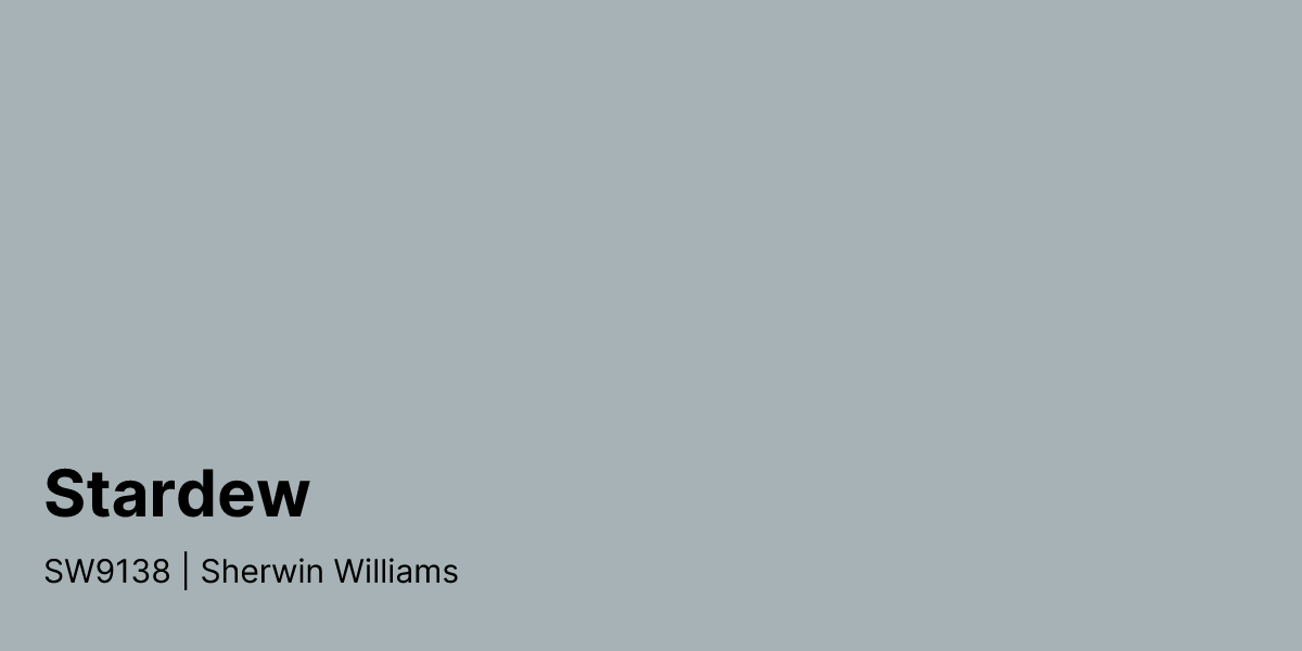 Sherwin Williams Stardew SW9138 Paint Color | PaintPlan