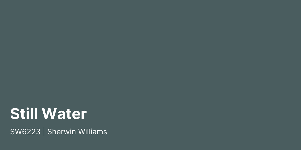 Sherwin Williams Still Water SW6223 Paint Color | PaintPlan