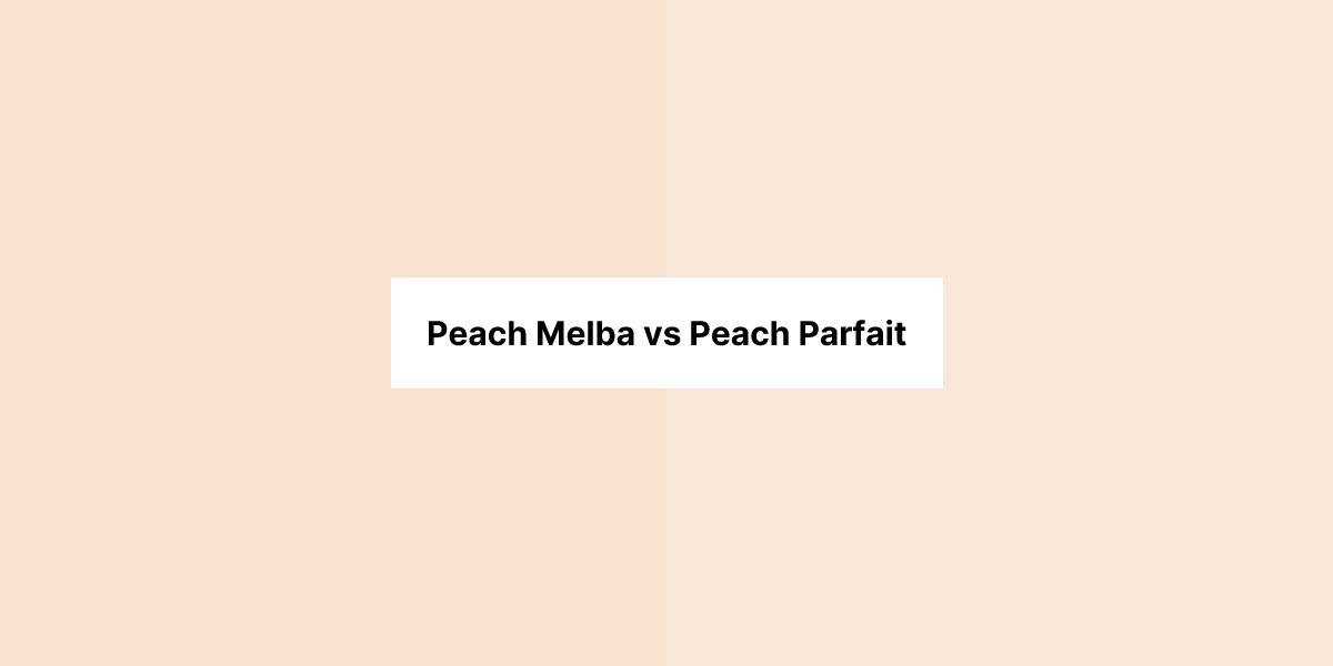 Benjamin Moore Peach Melba vs Benjamin Moore Peach Parfait | PaintPlan